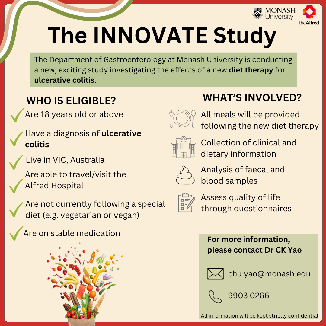 THE INNOVATE STUDY: TESTING A NEW DIET THERAPY FOR ULCERATIVE COLITIS ...